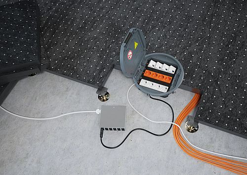 Plug-in installation technology in underfloor systems | OBO